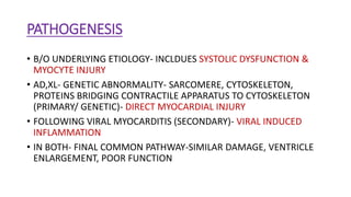 Dilated Cardiomyopathy in Pediatrics | PPTX