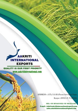 Aakriti international exports brochure-compressed | PDF