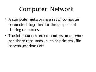Student project on computer network class 7 and presentation | PPTX