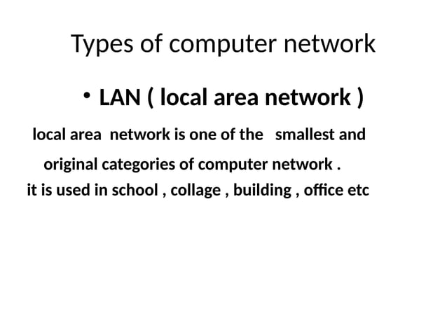 Student project on computer network class 7 and presentation | PPTX