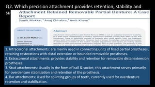 Precision attachments | PPTX