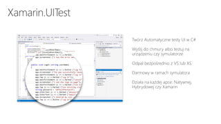 Introduction to Xamarin | PPTX | Programming Languages | Computing
