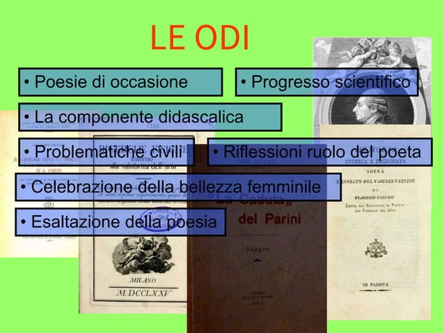 Giuseppe Parini e le sue opere | PPTX | Poetry | Books and Literature