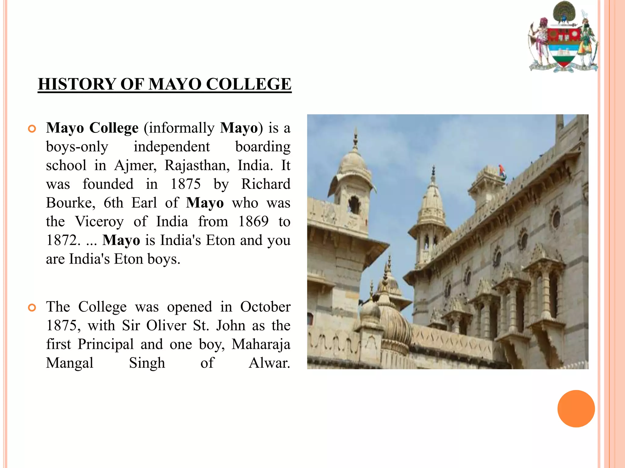 Mayo collage, Ajmer | PPTX