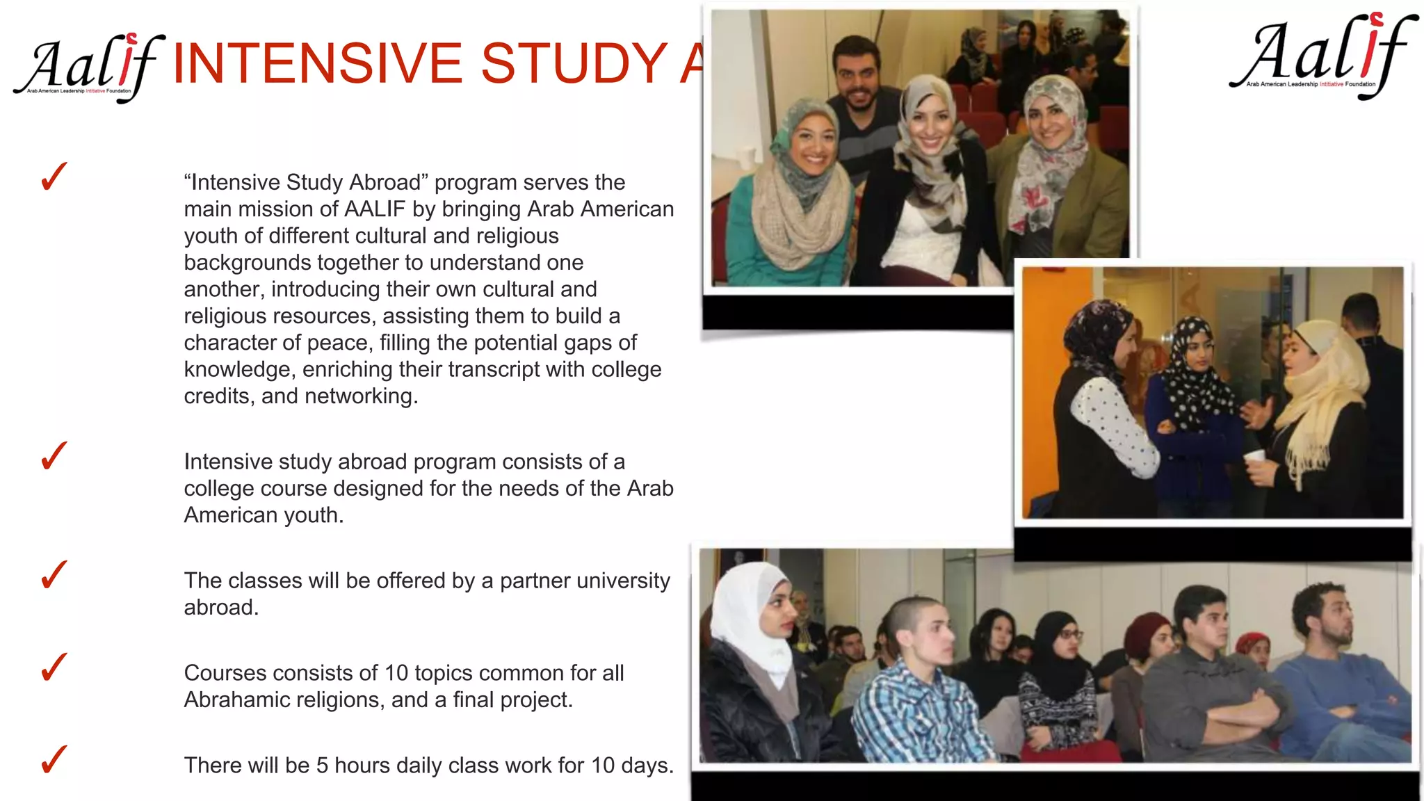 Aalif study abroad programs | PPT | Free Download