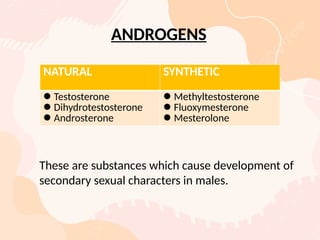 Androgens - Endocrinology Pharmacology.pptx