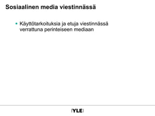 Aalto Sosiaalinen Media Ja Kolmas Sektori | PPT