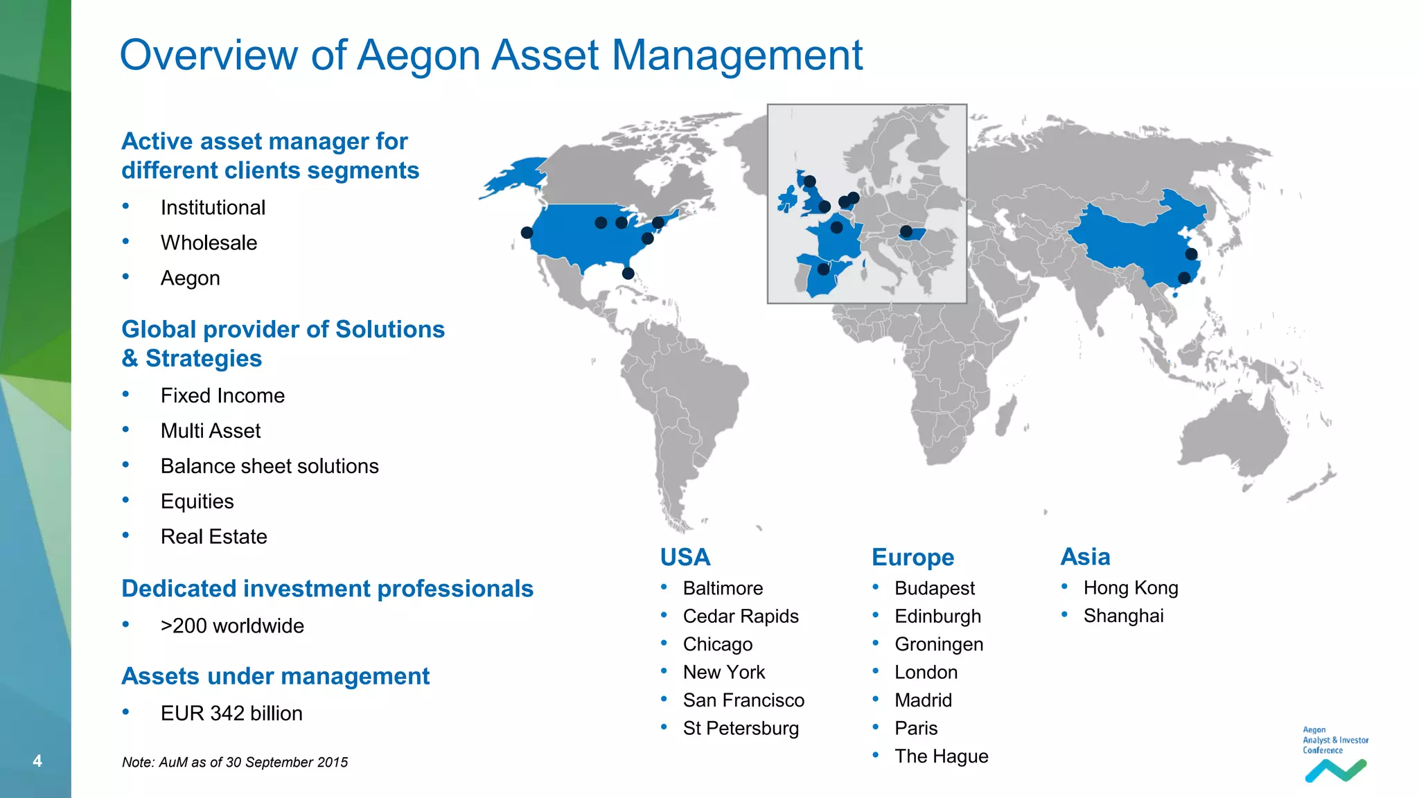 Aegon Asset Management Strategy Update | PPT