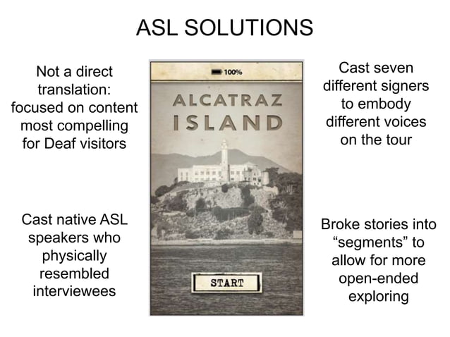 Alcatraz ASL - Presentation for AAM | PPT