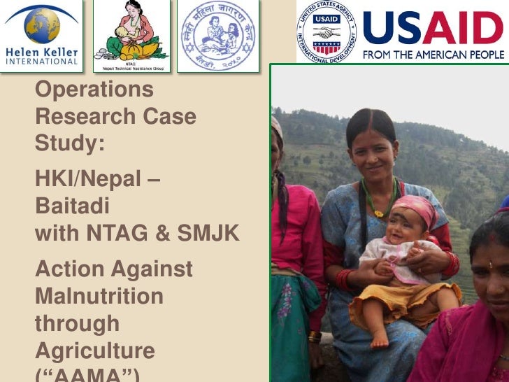Aama operations research case study hki nepal - j. nielsen presentati…