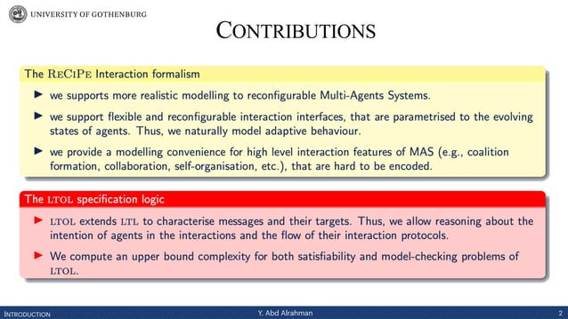 Reconfigurable interaction for MAS Modelling | PPT