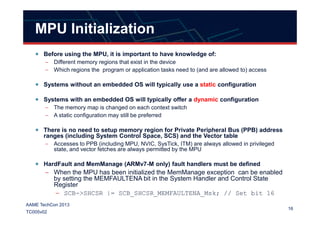 AAME ARM Techcon2013 005v02 System Startup | PPT