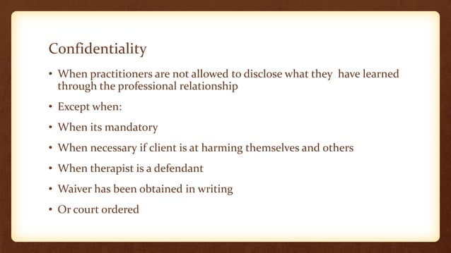 Aamft S Code Of Ethics Ppt