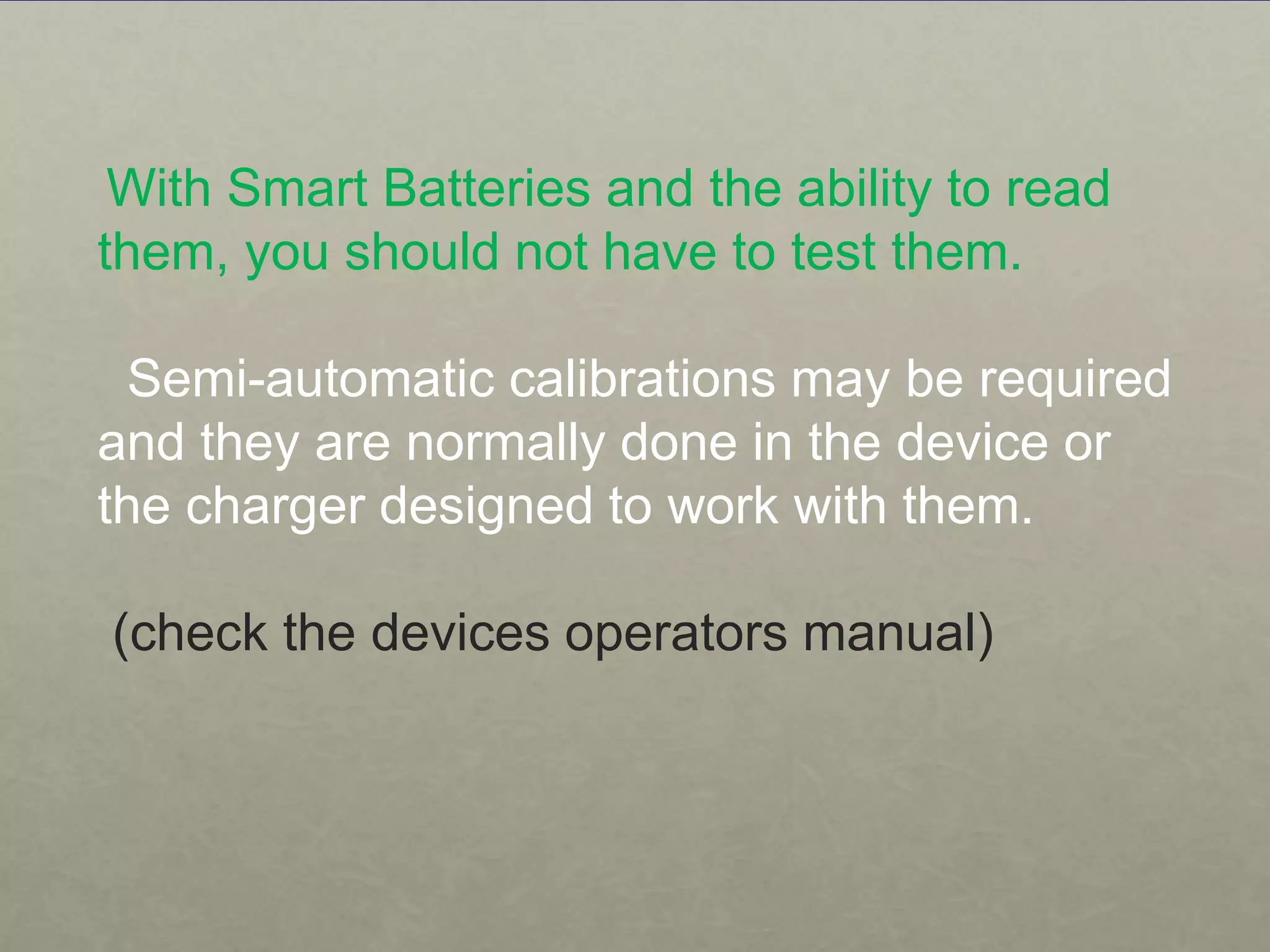 AAMI: Rechargeable Battery Management Guidelines | PPTX