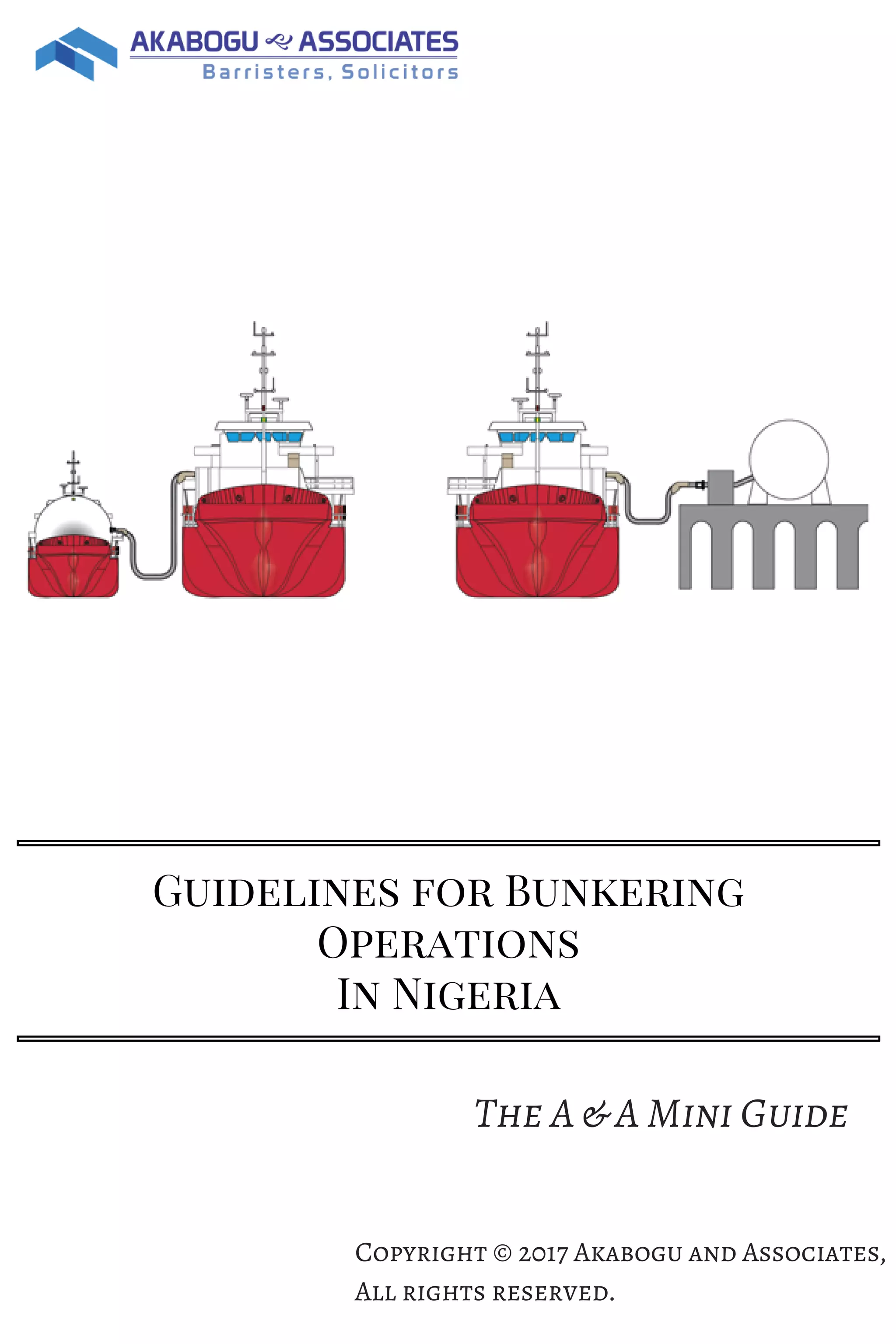 Guidelines for Bunkering Operations in Nigeria: The A & A Mini Guide | PDF