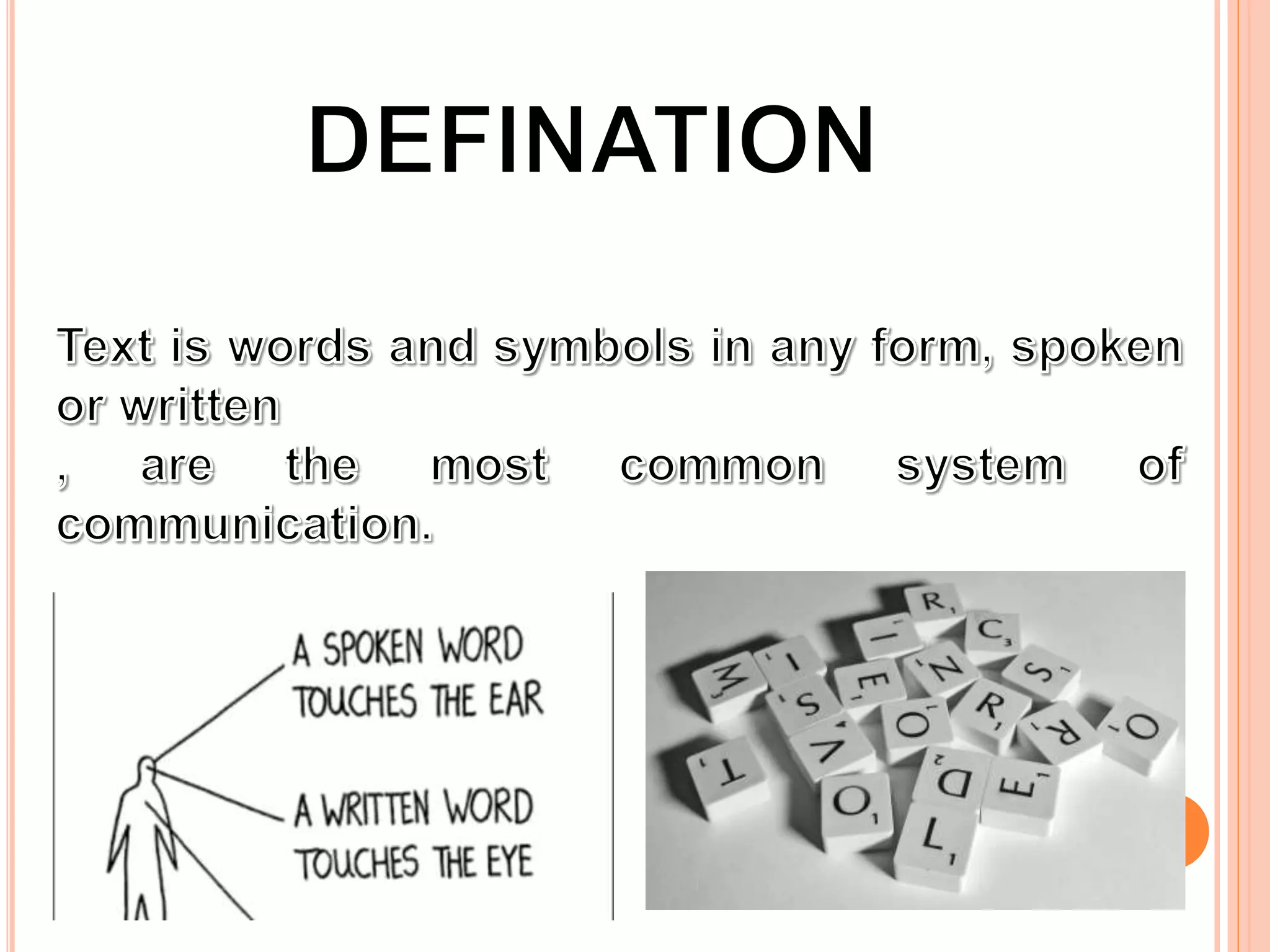 text in multimedia | PPTX