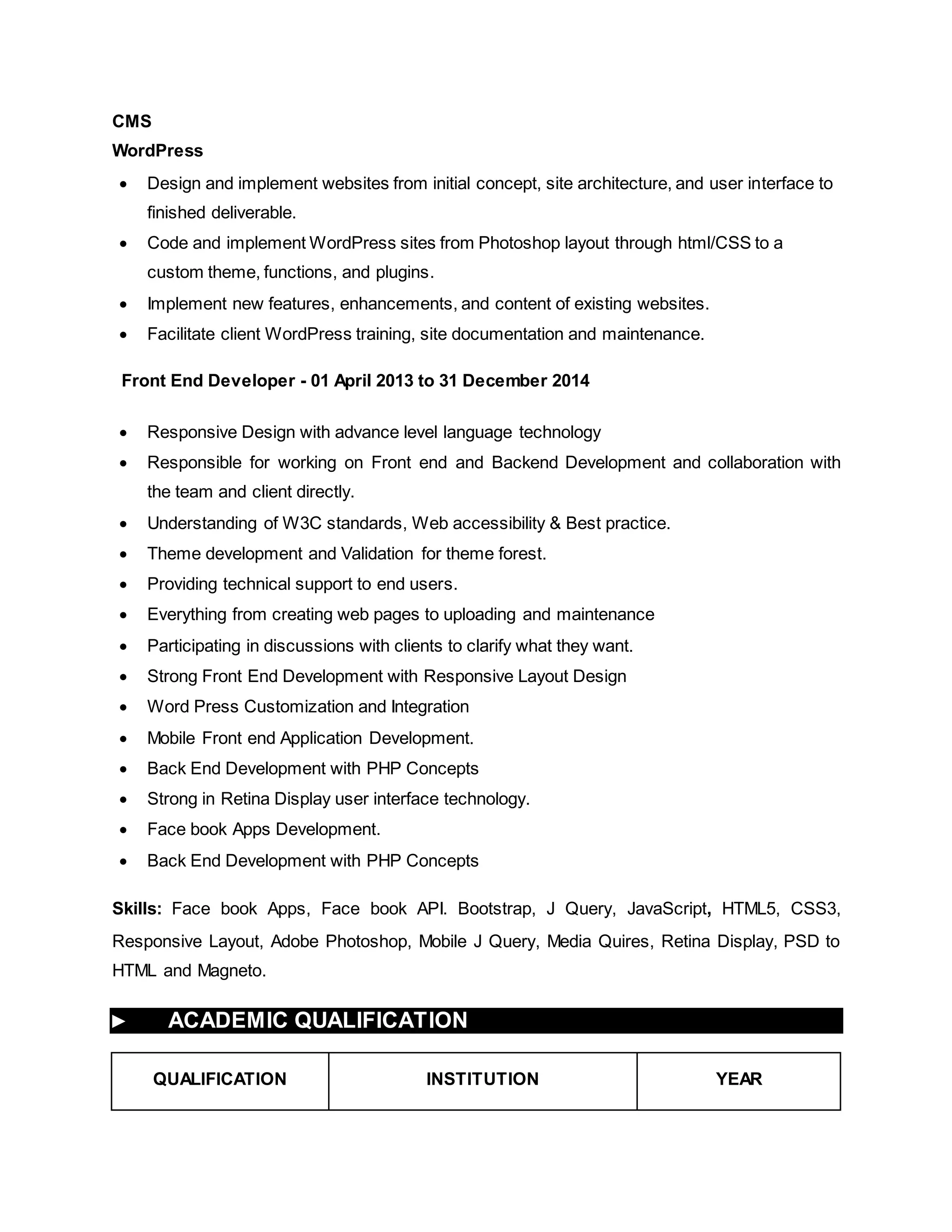 Aamir cv | PDF