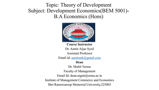 Aamir Aijaz_Development Economics _BEM 5001.pptx