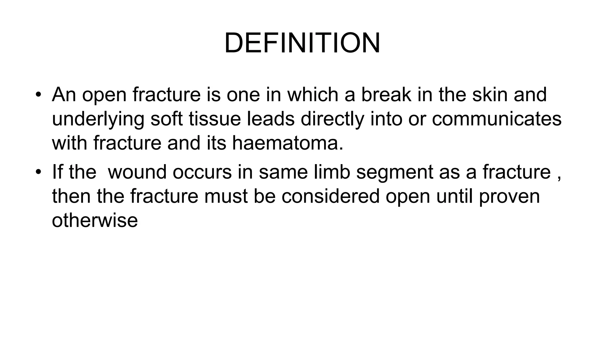 aamir journal of management of open fractures | PPTX