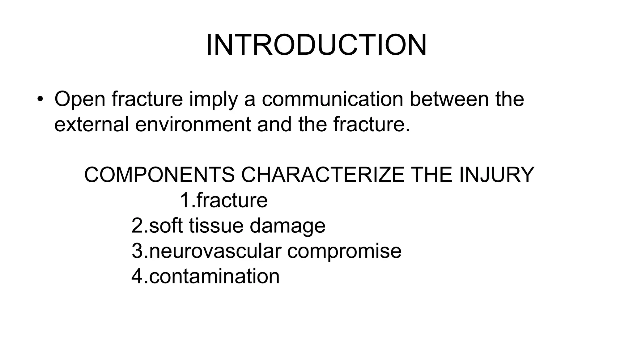 aamir journal of management of open fractures | PPTX