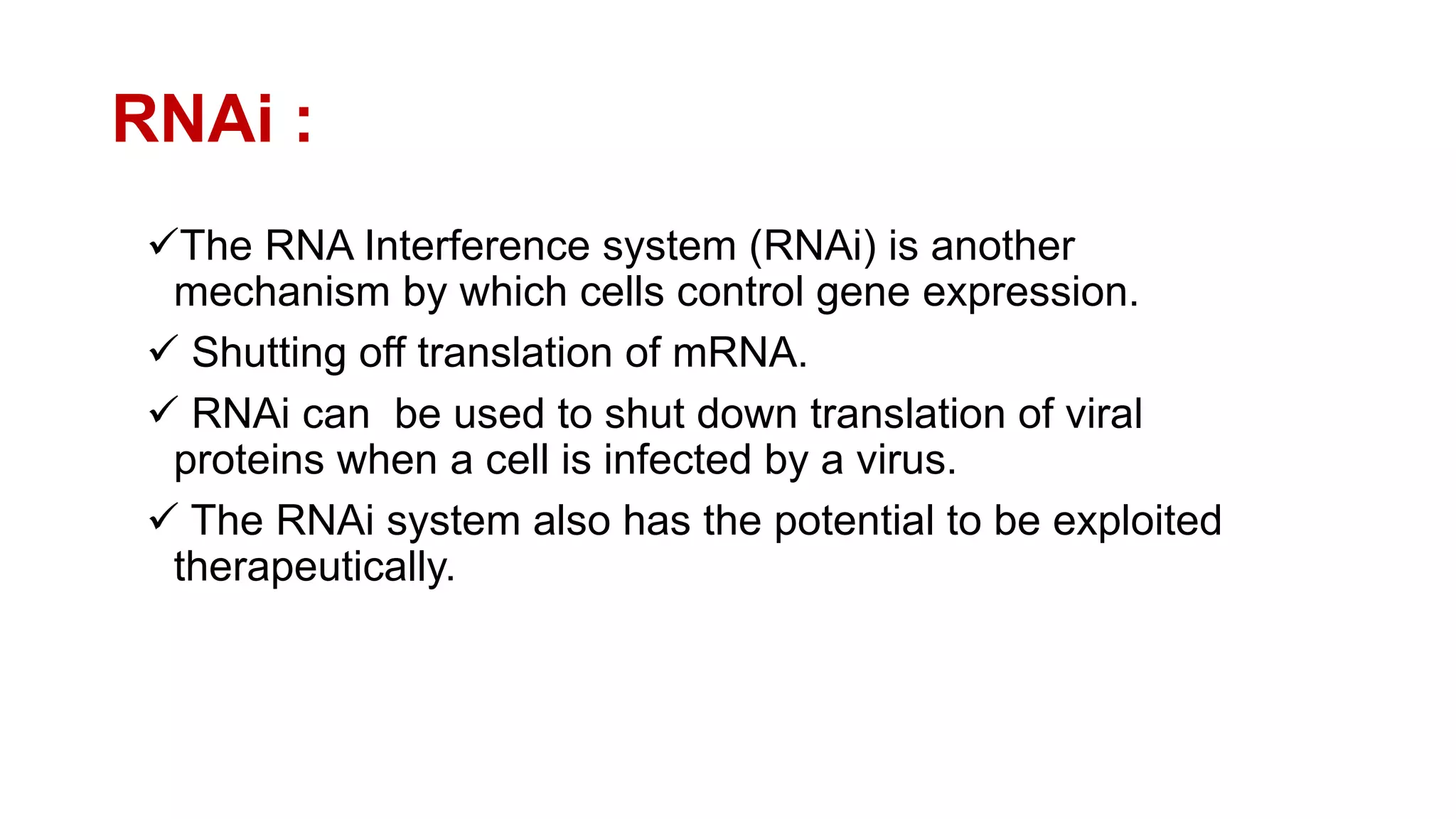 Control of gene expression ppt | PPTX
