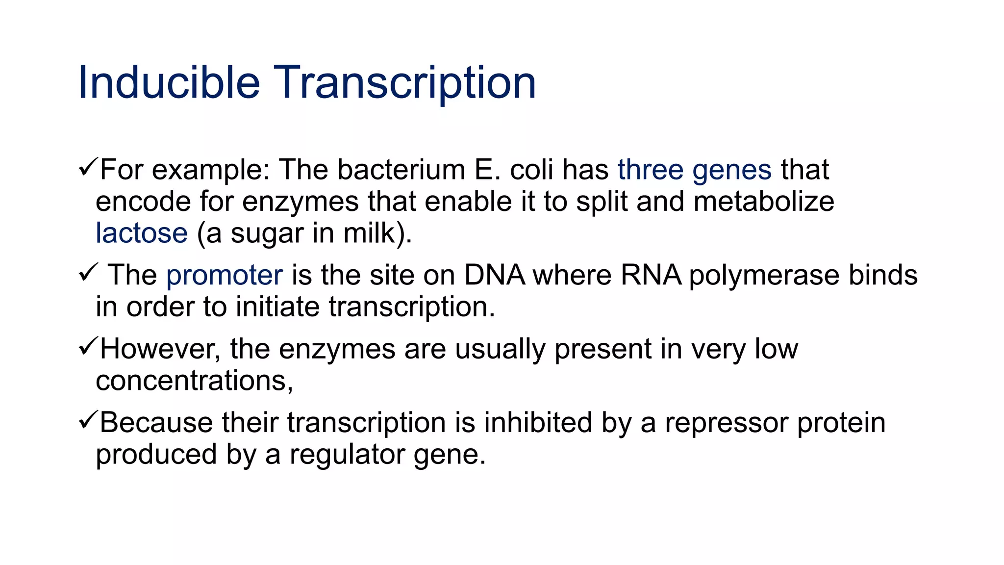 Control of gene expression ppt | PPTX