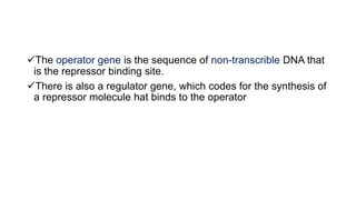 Control of gene expression ppt | PPTX