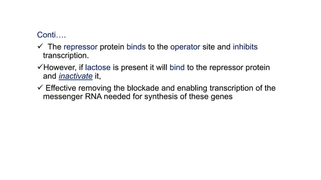 Control of gene expression ppt | PPTX