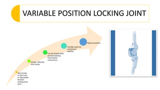 Orthotic Knee Joints | PPTX | Death, Injury, or Military Conflict ...