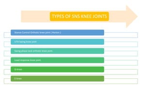Orthotic Knee Joints | PPTX