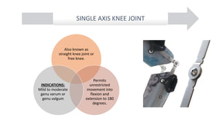 Orthotic Knee Joints | PPTX