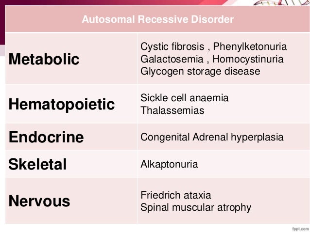 Autosomal recessive disorders and Fluorescent in situ hybridization b…
