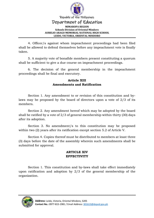 AAMNHS-PTA-CONSTITUTION-AND-BY-LAWS.docx | Professional School ...