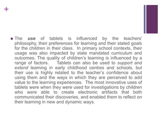 iPossibilities for Early Learning in Mathematics | PPT