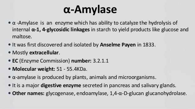 Alpha amylase