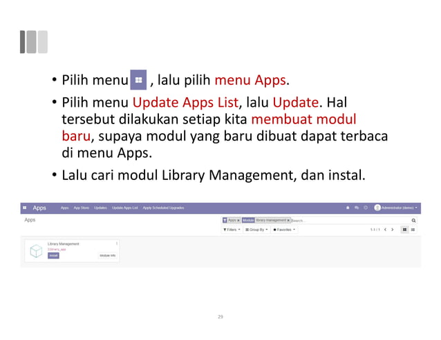 Membuat Aplikasi/Modul di Odoo ERP | PDF