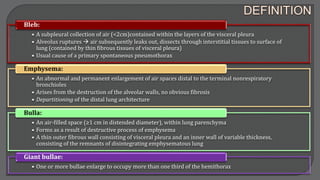 Surgery for Bullous Disease | PPTX