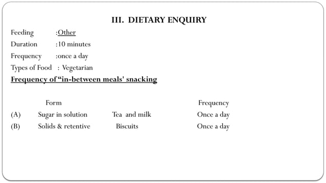 Pediatrics and preventive dentistry case history format for ...