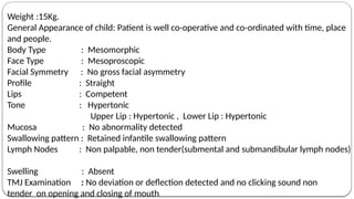 Pediatrics and preventive dentistry case history format for ...