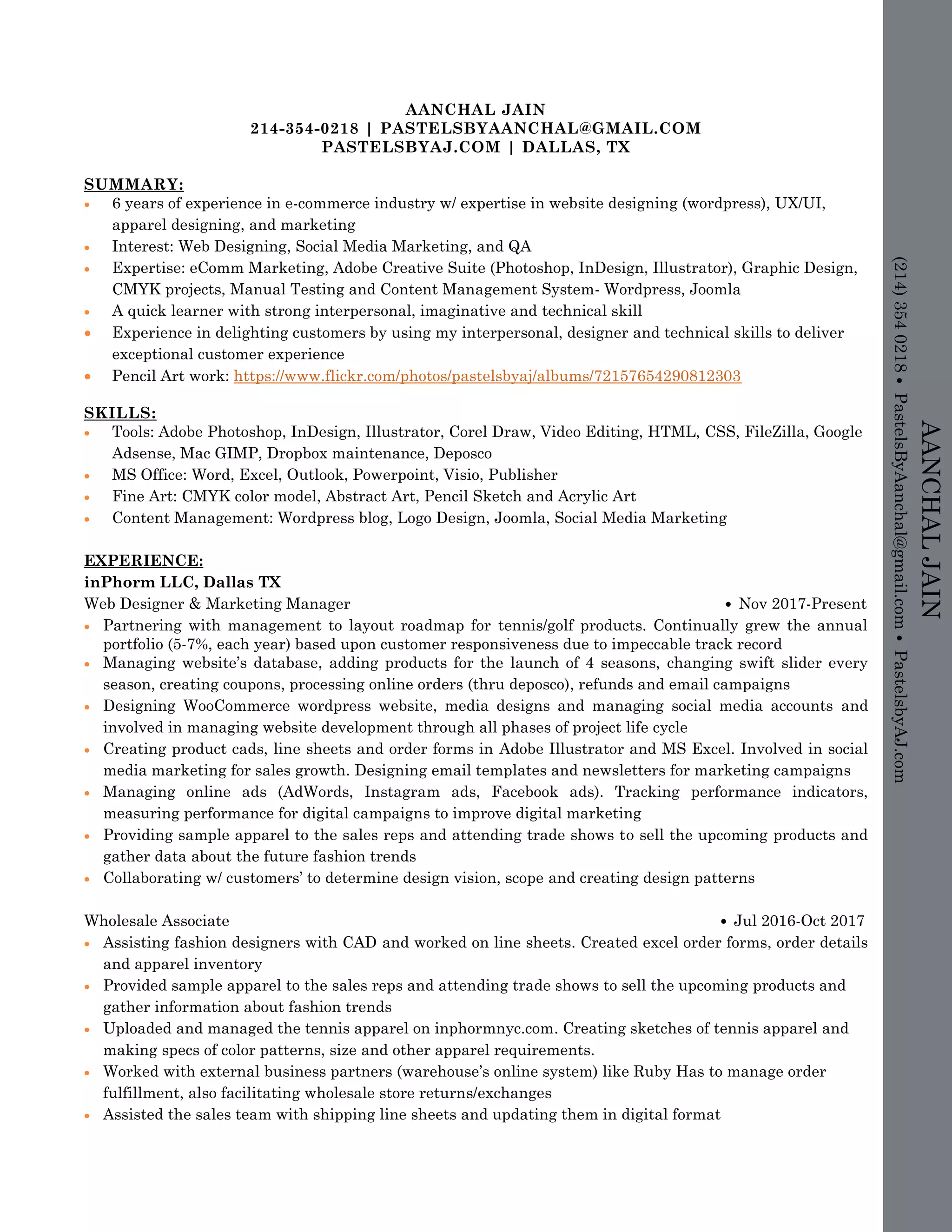 Aanchal Resume | PDF