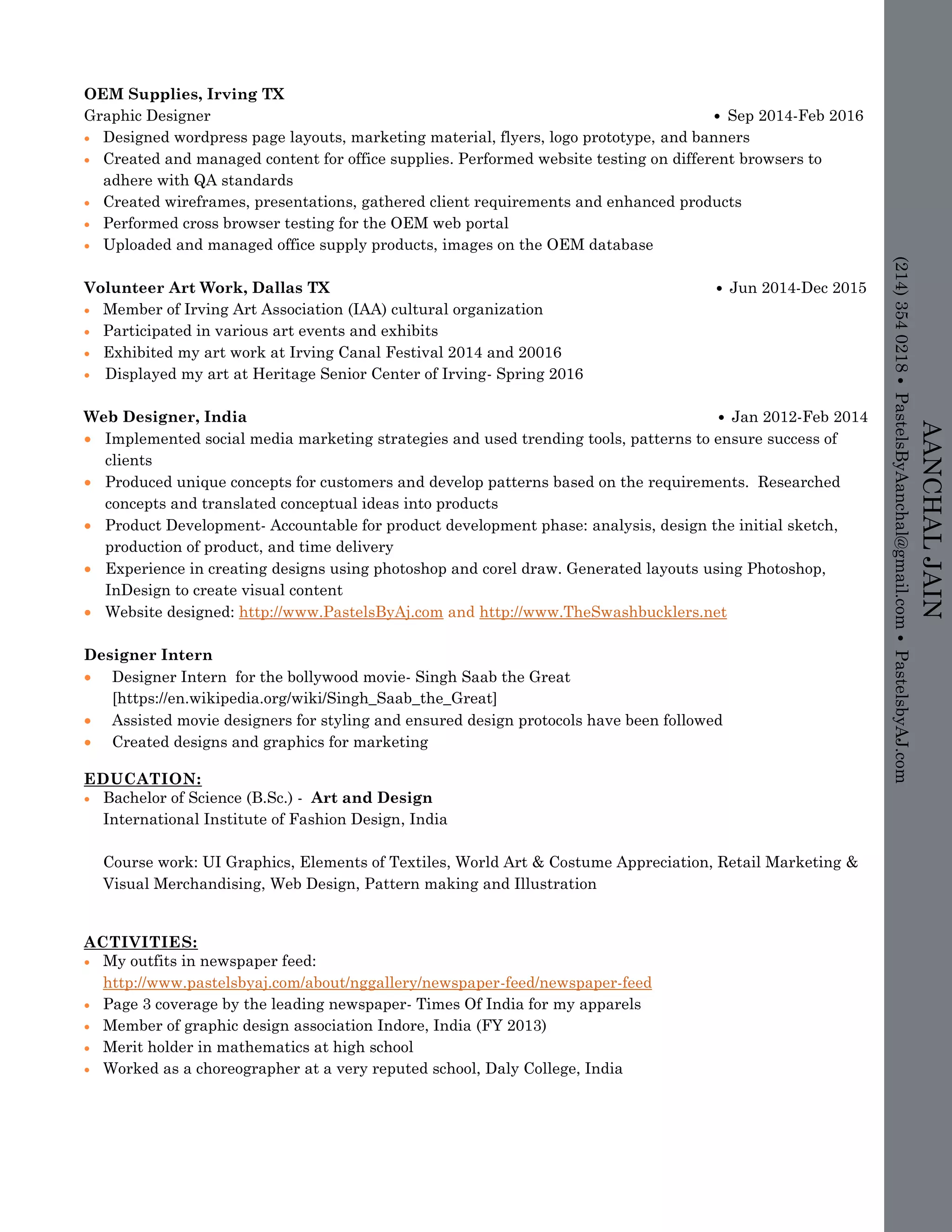 Aanchal Resume | PDF