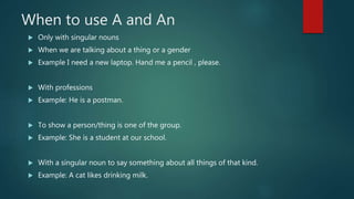 A and an | PPTX