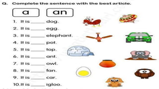 A and An power point for Grade 3 this po | PPTX