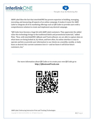 A&M Label Casse Study | PDF