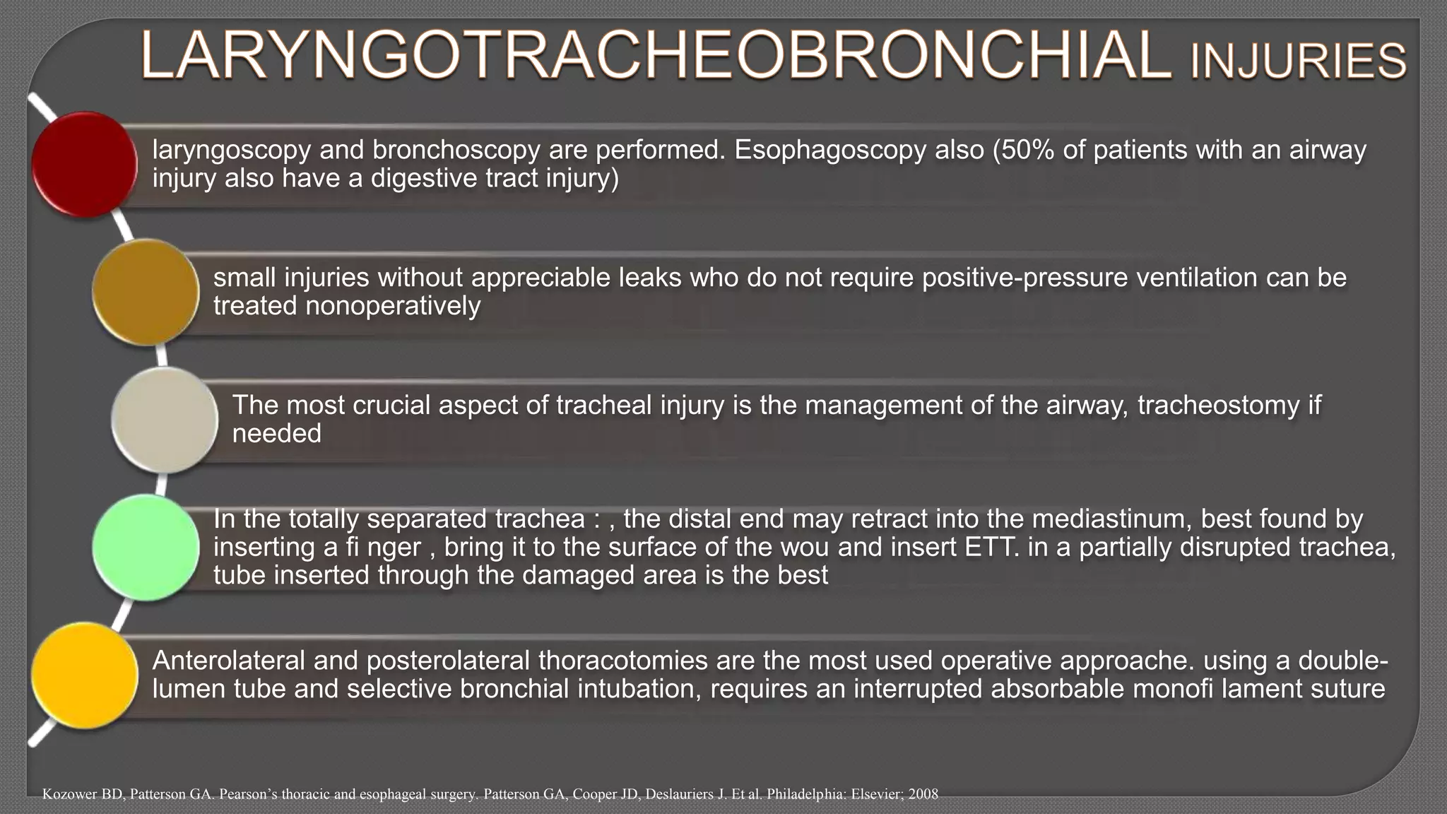 Penetrating Thoracic Trauma | PPTX