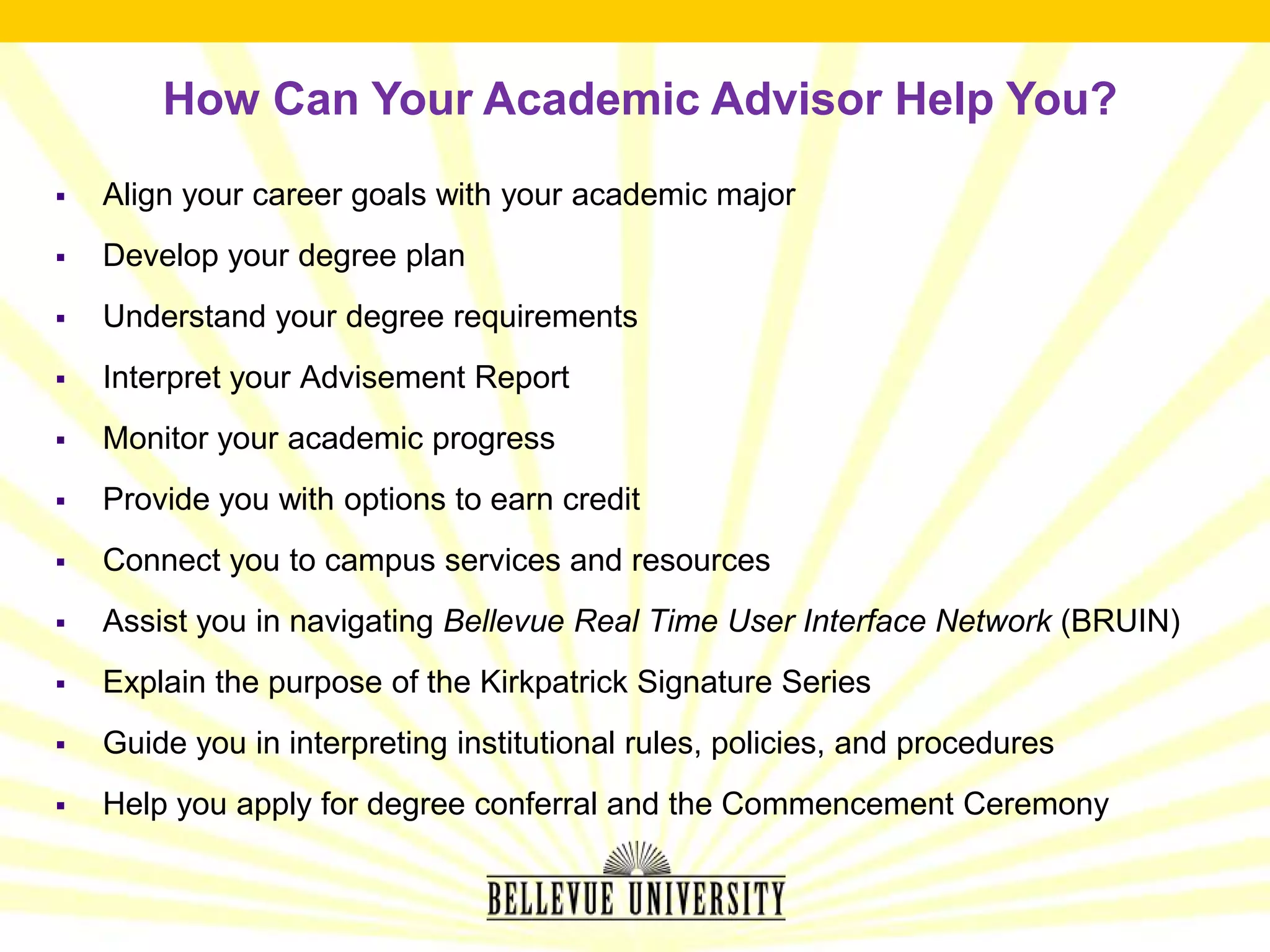 Academic Advising PowerPoint Presentation | PPTX