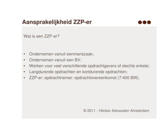 Aansprakelijkheid van de zzp-er | PPT