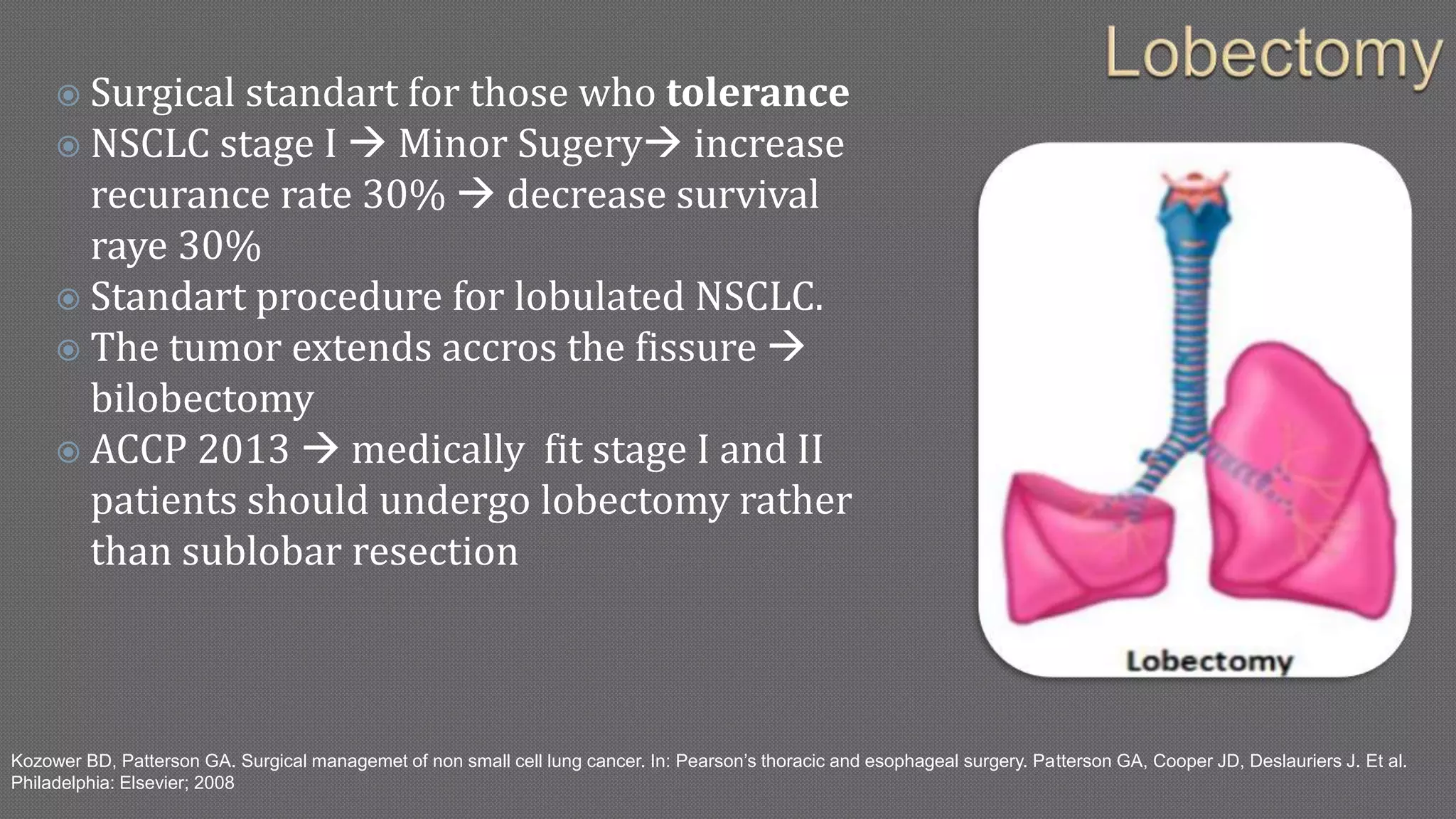Surgical Management for Non Small Cell Lung Cancer | PPTX