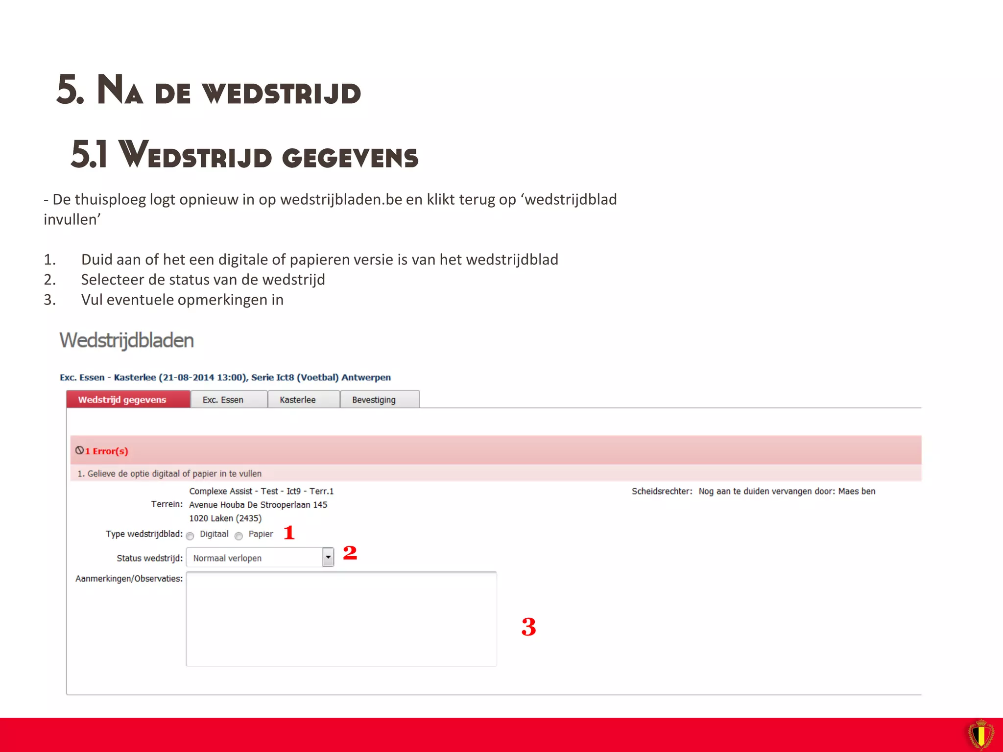 Aanwezigheids lijsten nawedstrijd | PDF