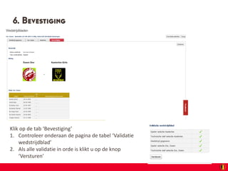 Aanwezigheids lijsten nawedstrijd | PDF